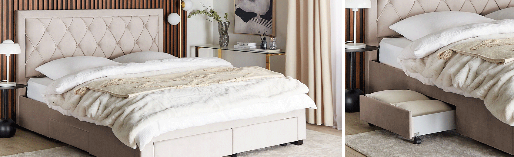 Storage Beds Up to 50% OFF | Beliani.co.uk